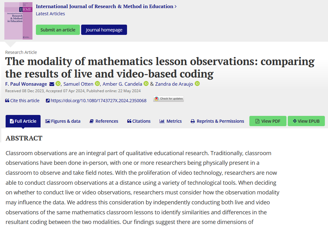 Publications – Practice-Driven PD